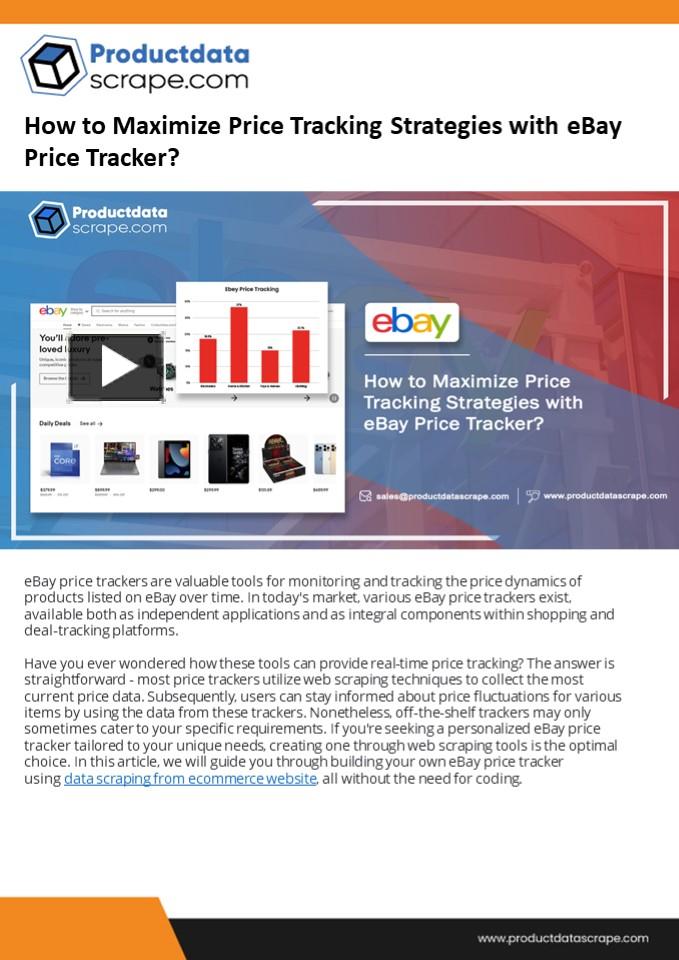 How to Maximize Price Tracking Strategies with eBay Price Tracker? presentation | free to download