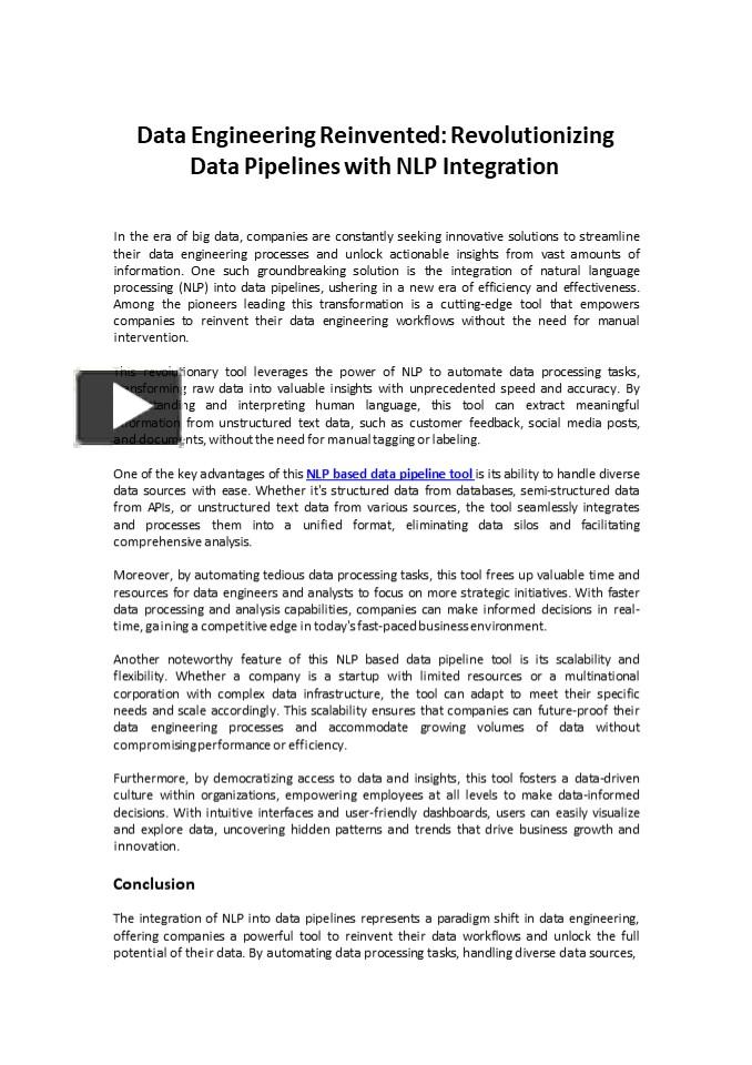 Ppt Data Engineering Reinvented Revolutionizing Data Pipelines With
