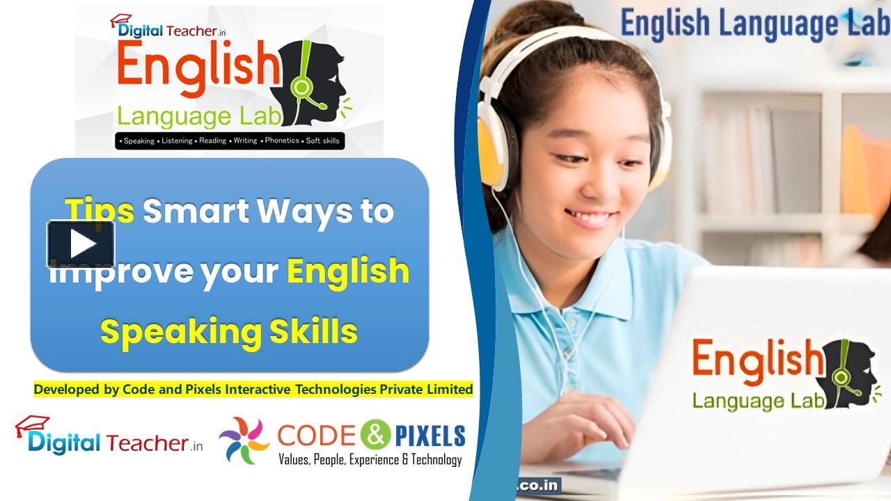PPT – Tips Smart Ways to Improve your English Speaking Skills -English ...