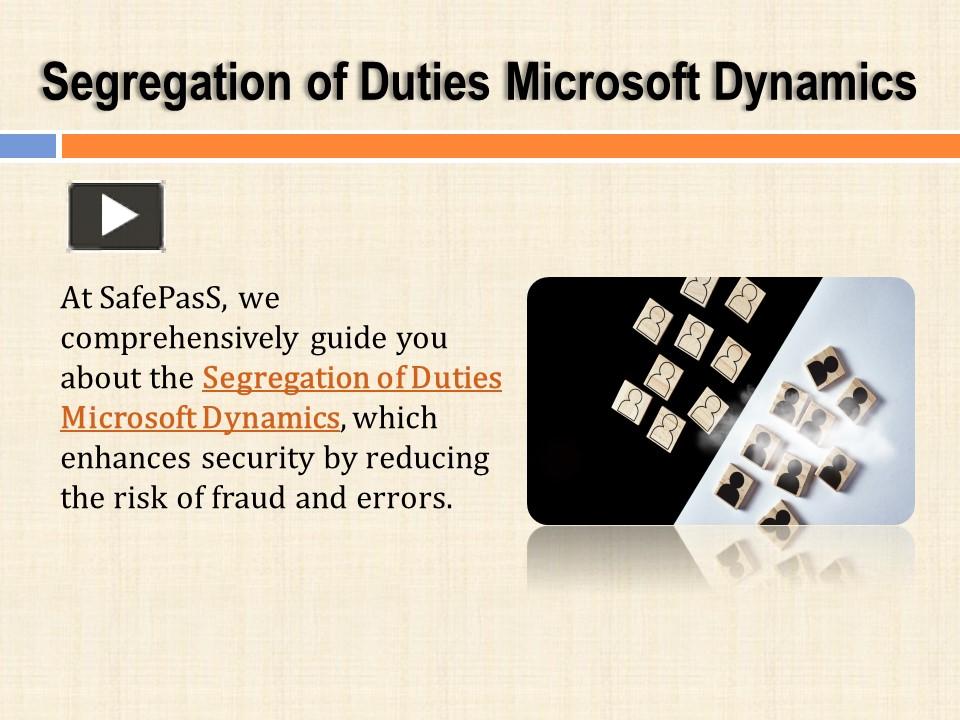 PPT – Segregation of Duties Microsoft Dynamics PowerPoint presentation | free to download - id ...