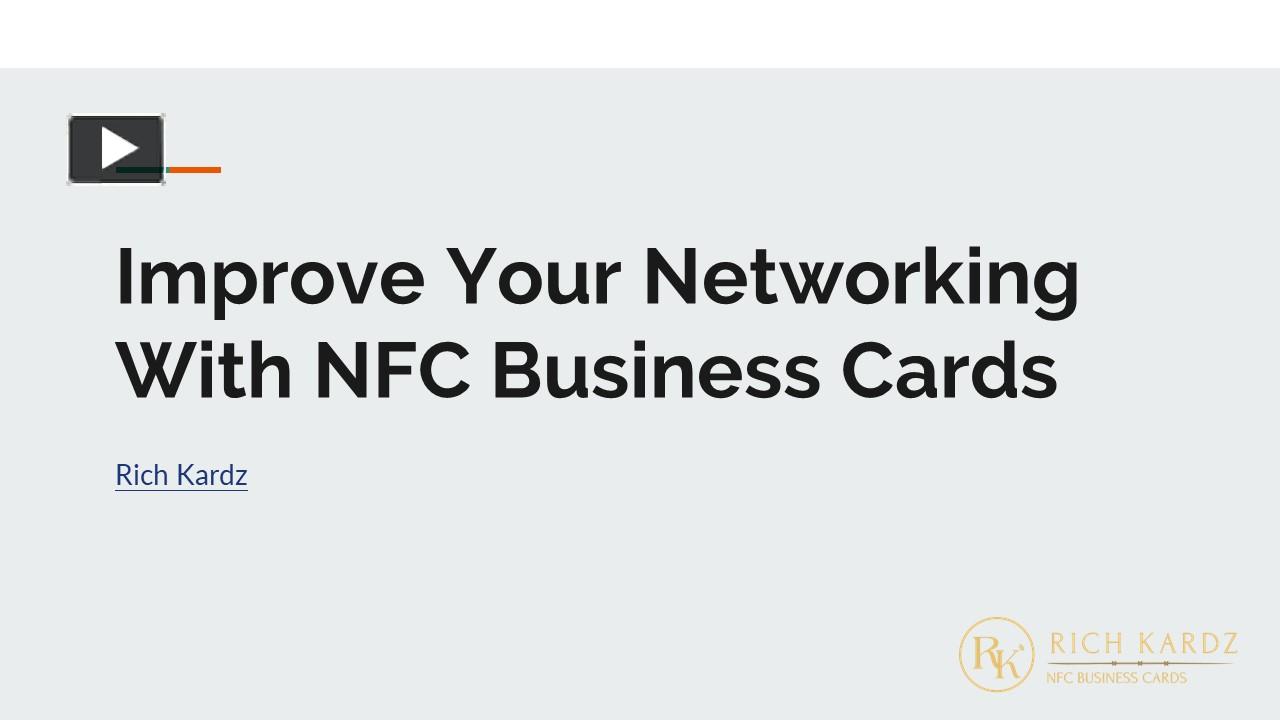 PPT – Improve Your Networking With NFC Business Cards PowerPoint presentation | free to download ...