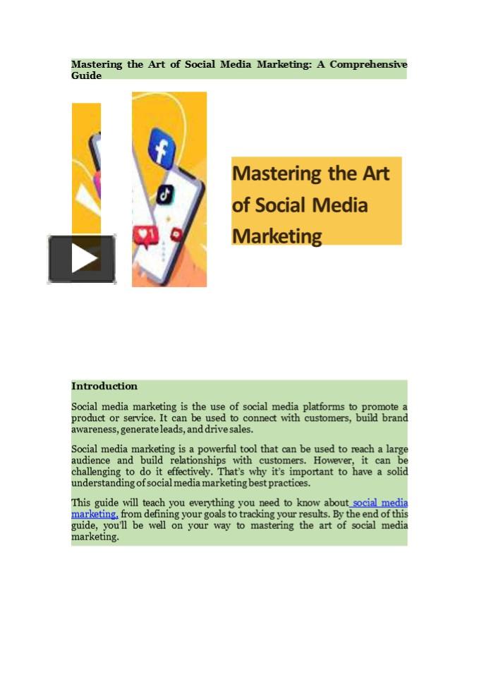 PPT – Social Media Mastery: Unleash Your Marketing Potential PowerPoint presentation | free to ...