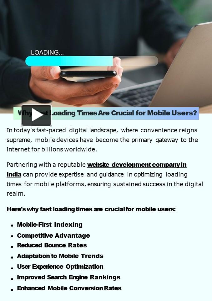 Why Fast Loading Times Are Crucial for Mobile Users? presentation | free to download