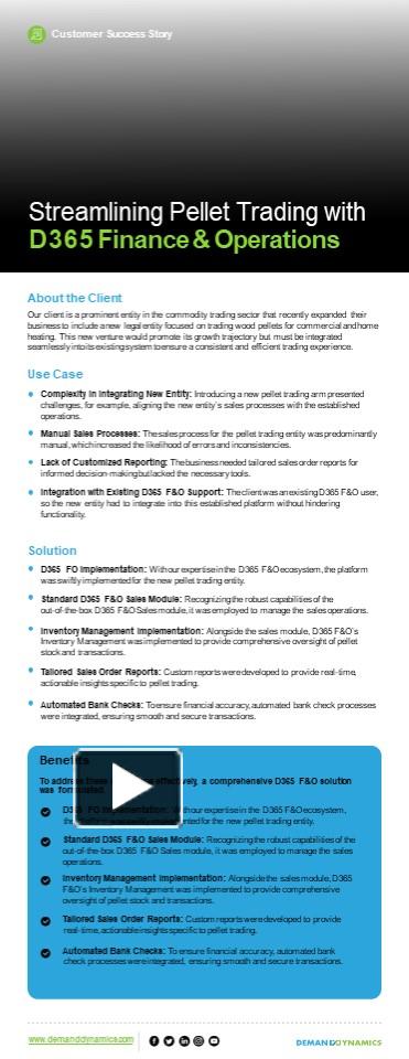 PPT – Optimizing Pellet Trading Operations with Dynamics 365 Finance & Operations - Case Study ...