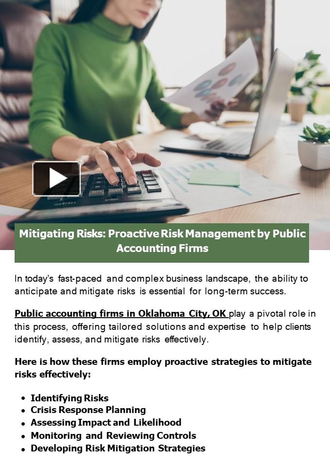 PPT – Mitigating Risks: Proactive Risk Management by Public Accounting Firms PowerPoint ...