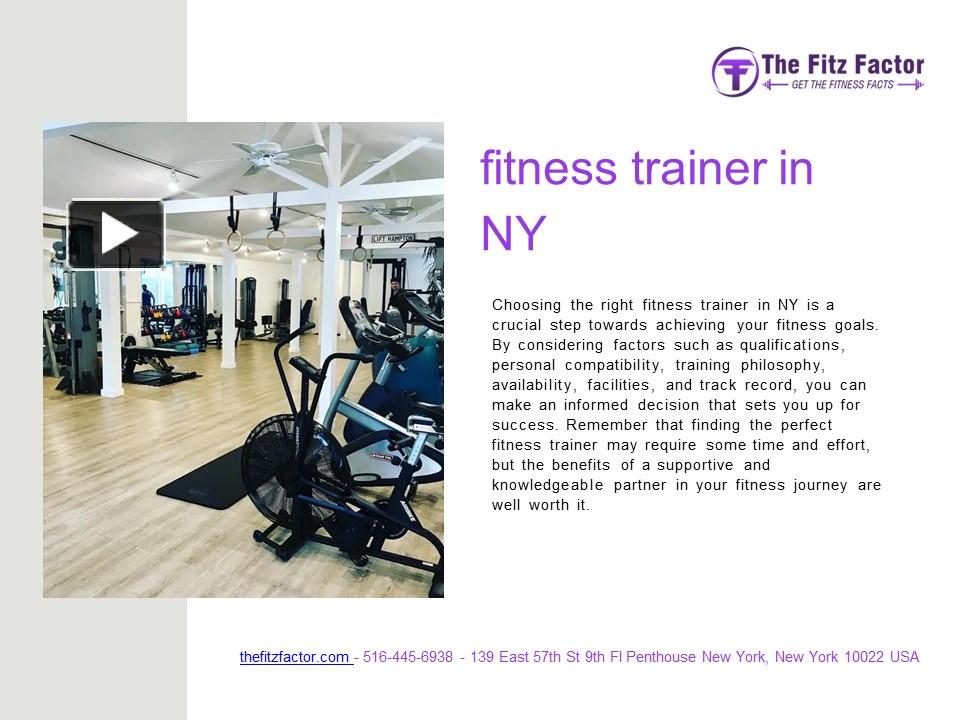 PPT – Fitness Trainer In New York - The Fitz Factor PowerPoint presentation | free to download ...