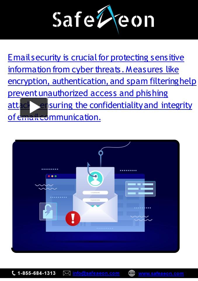 Email security tips to save your data - safeaeon presentation | free to download