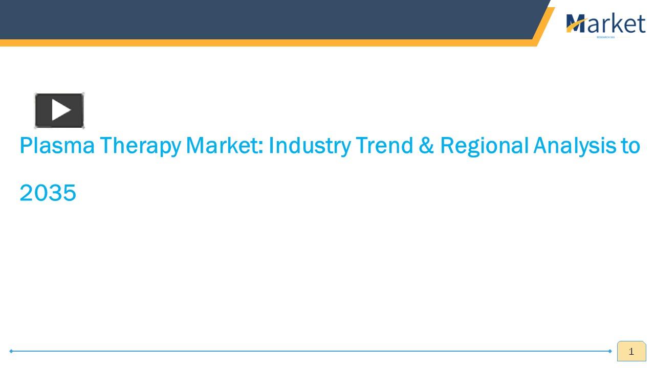 Plasma Therapy Market: Industry Trend & Regional Analysis to 2035 ...