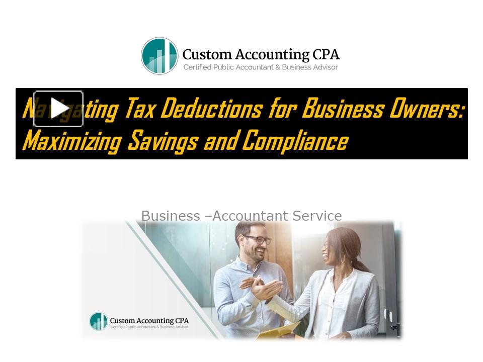 PPT – Tax deductions for business owners PowerPoint presentation | free to download - id: 990c97 ...