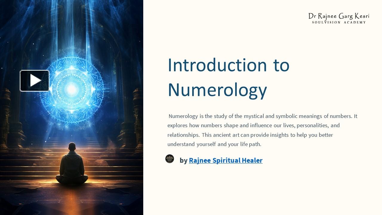 Introduction to Numerology presentation | free to download