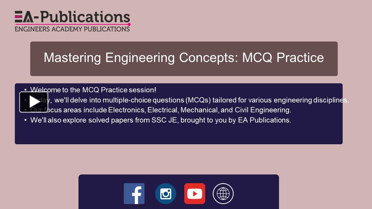 PPT – Mastering Engineering Concepts: MCQ Practice PowerPoint presentation | free to download ...