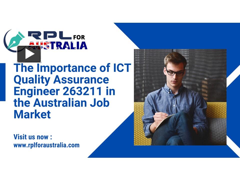 The Importance of ICT Quality Assurance Engineer 263211 in the Australian Job Market ...