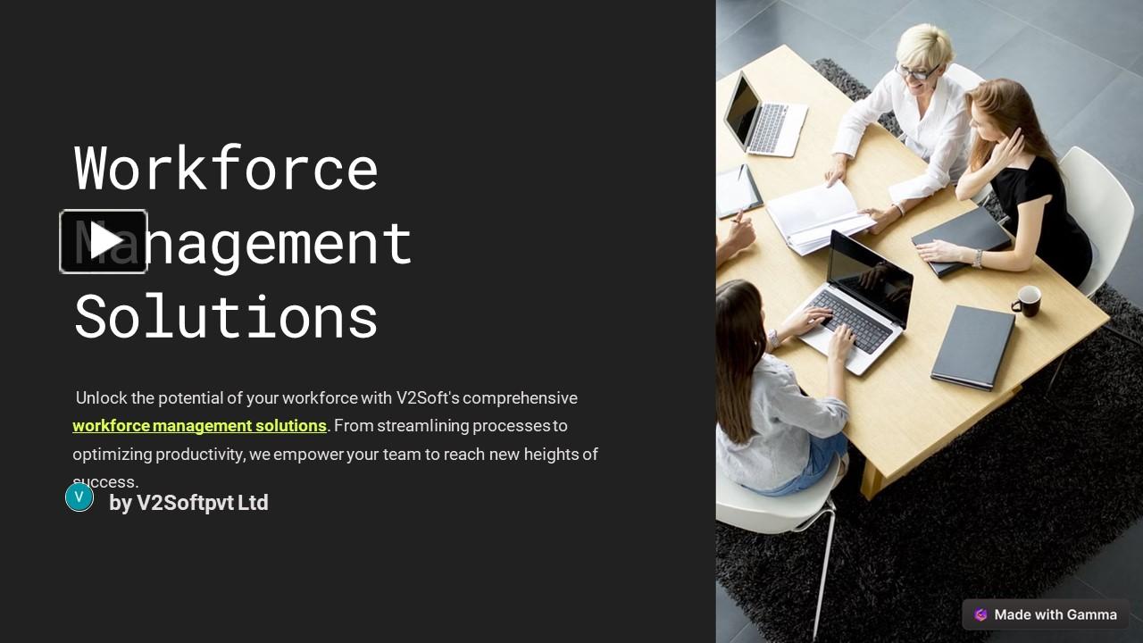 Workforce Management Solutions - contract staffing solution presentation | free to download