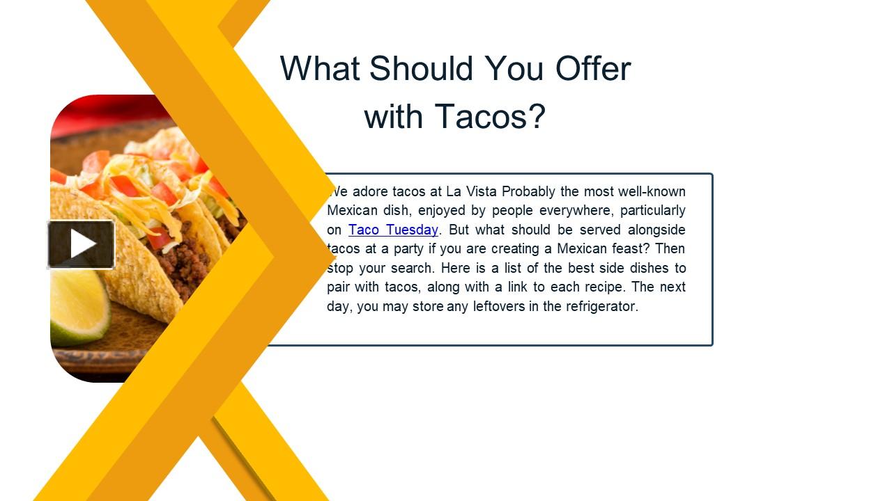 PPT – What Should You Offer with Tacos? PowerPoint presentation | free to download - id: 991866 ...