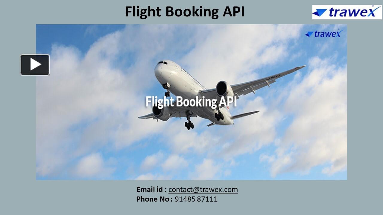 Flight Booking API presentation | free to download