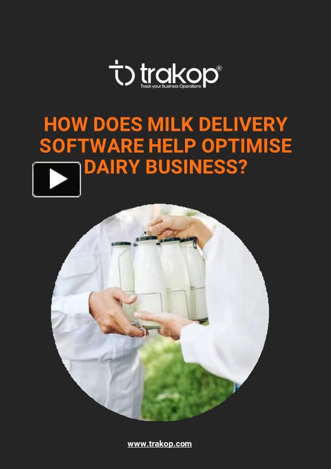 PPT – Transform Your Dairy Business with Advanced Milk Delivery Software PowerPoint presentation ...