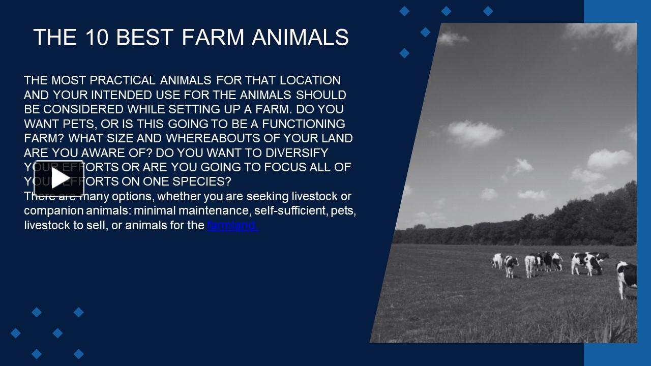 The 10 Best Farm Animals presentation | free to download