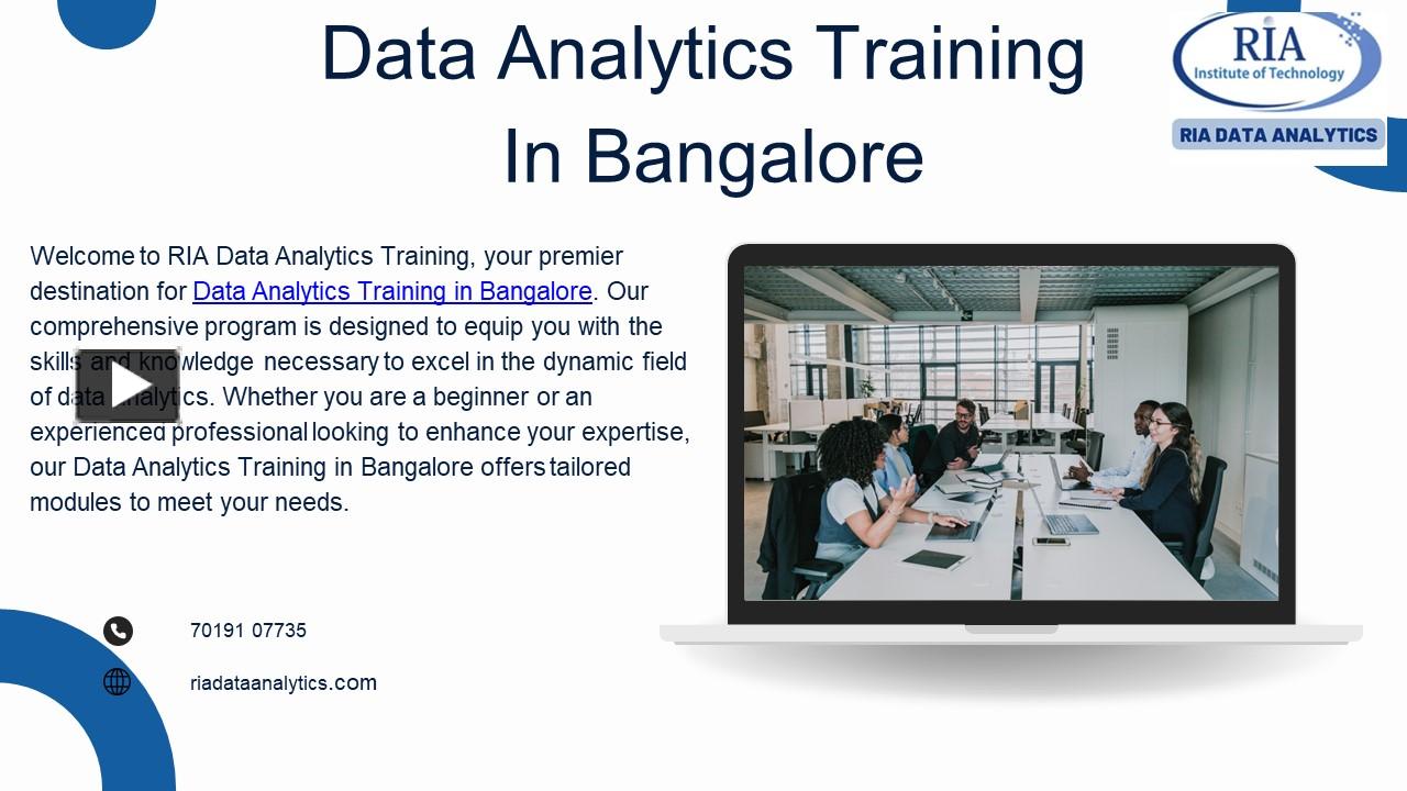 Ppt Data Analytics Training In Bangalore Powerpoint Presentation