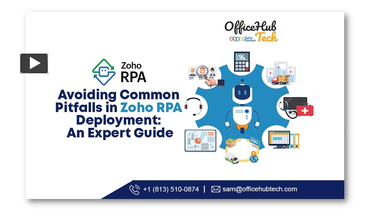 Ppt Avoiding Common Pitfalls In Zoho Rpa Deployment An Expert Guide Powerpoint Presentation