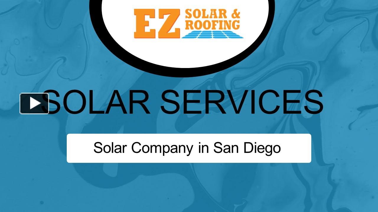 PPT – Commercial And Residential Solar Panel Installation - EZ Solar & Roofing PowerPoint ...