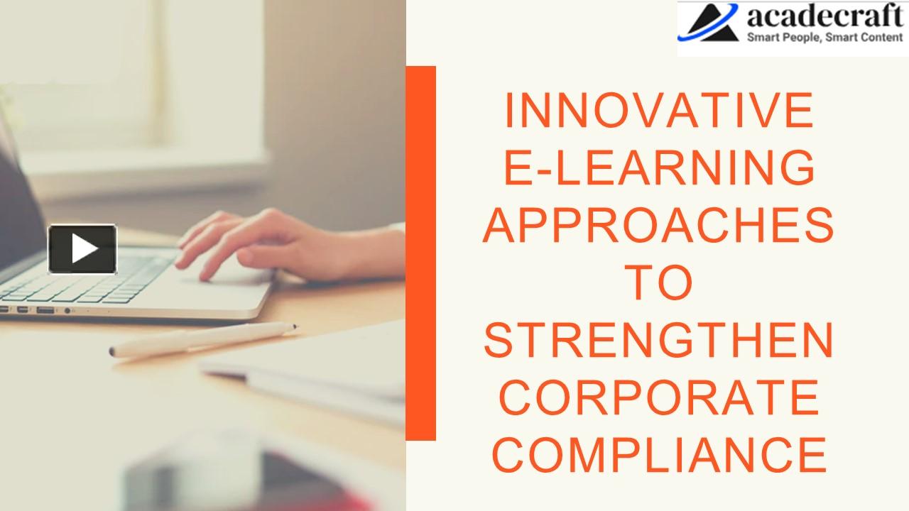 PPT – Innovative E-Learning Approaches to Strengthen Corporate ...