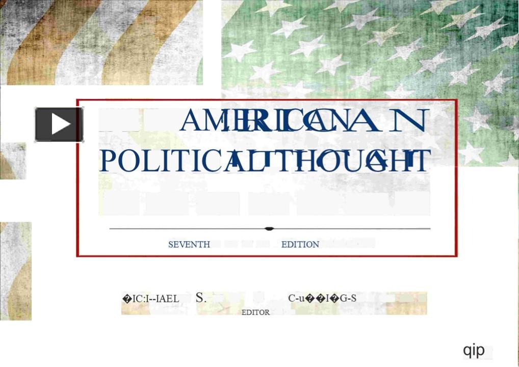 READ⚡[PDF] American Political Thought presentation | free to download