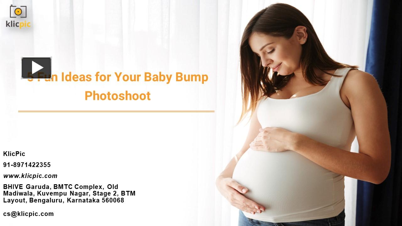5 Fun Ideas for Your Baby Bump Photoshoot presentation | free to download