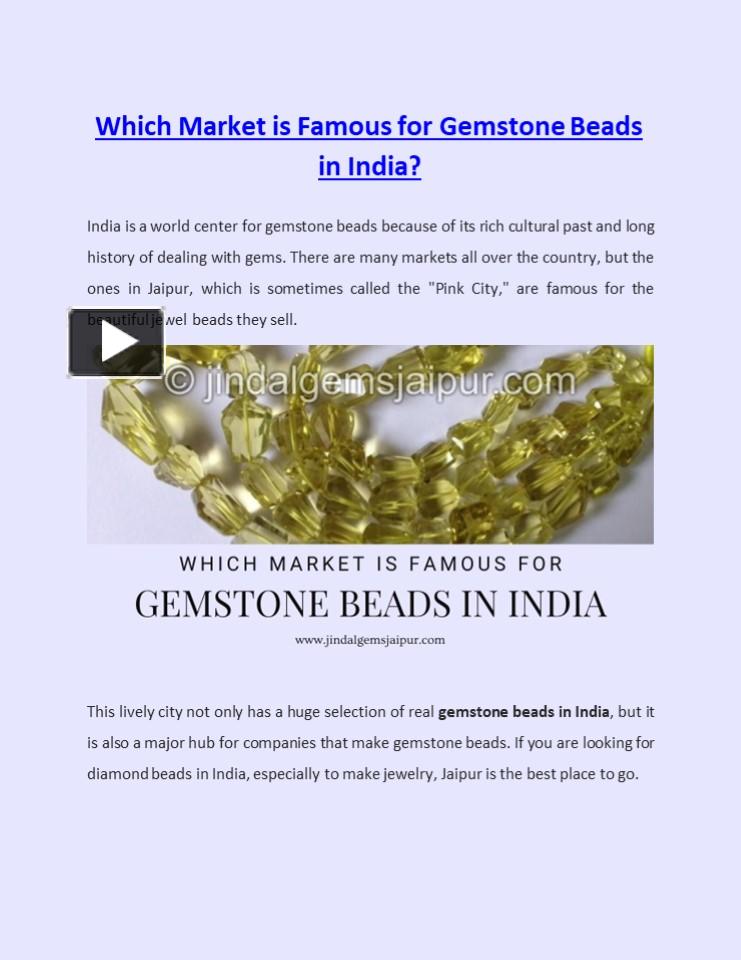 PPT – Which Market is Famous for Gemstone Beads in India? PowerPoint presentation | free to ...