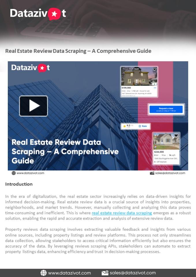 PPT – Real Estate Review Data Scraping - A Comprehensive Guide PowerPoint presentation | free to ...