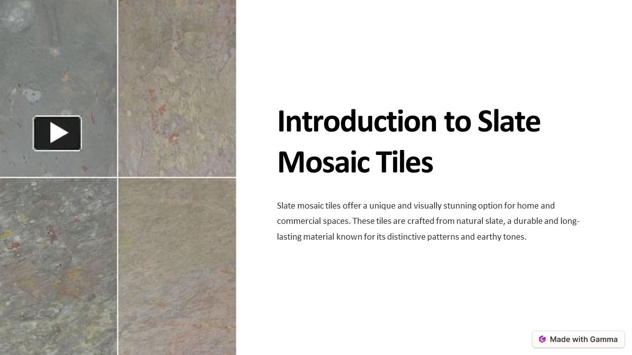 PPT – SLATE & BASALT TILES PowerPoint presentation | free to download - id: 993417-MjgxN