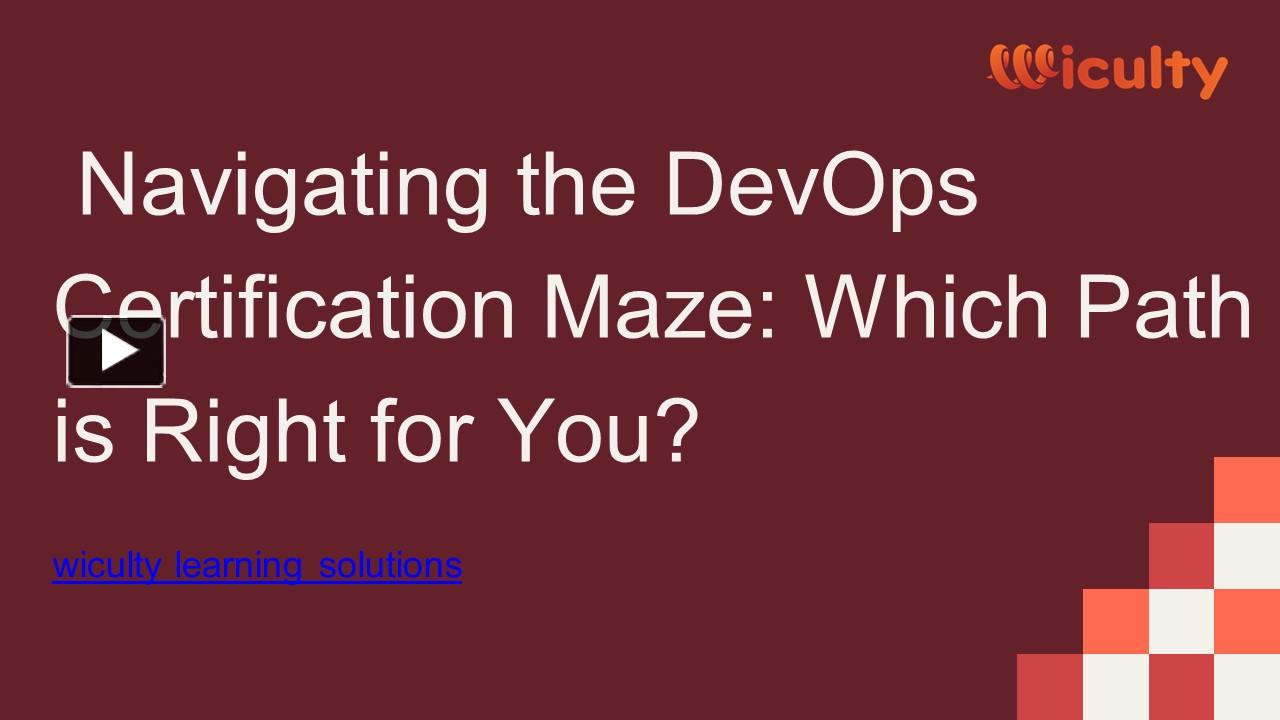 Navigating the DevOps Certification Maze: Which Path is Right for You? presentation | free to ...