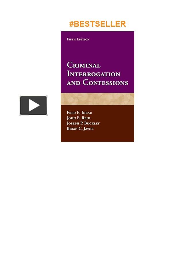[PDF] ️DOWNLOAD⚡️ Criminal Interrogation and Confessions presentation | free to download