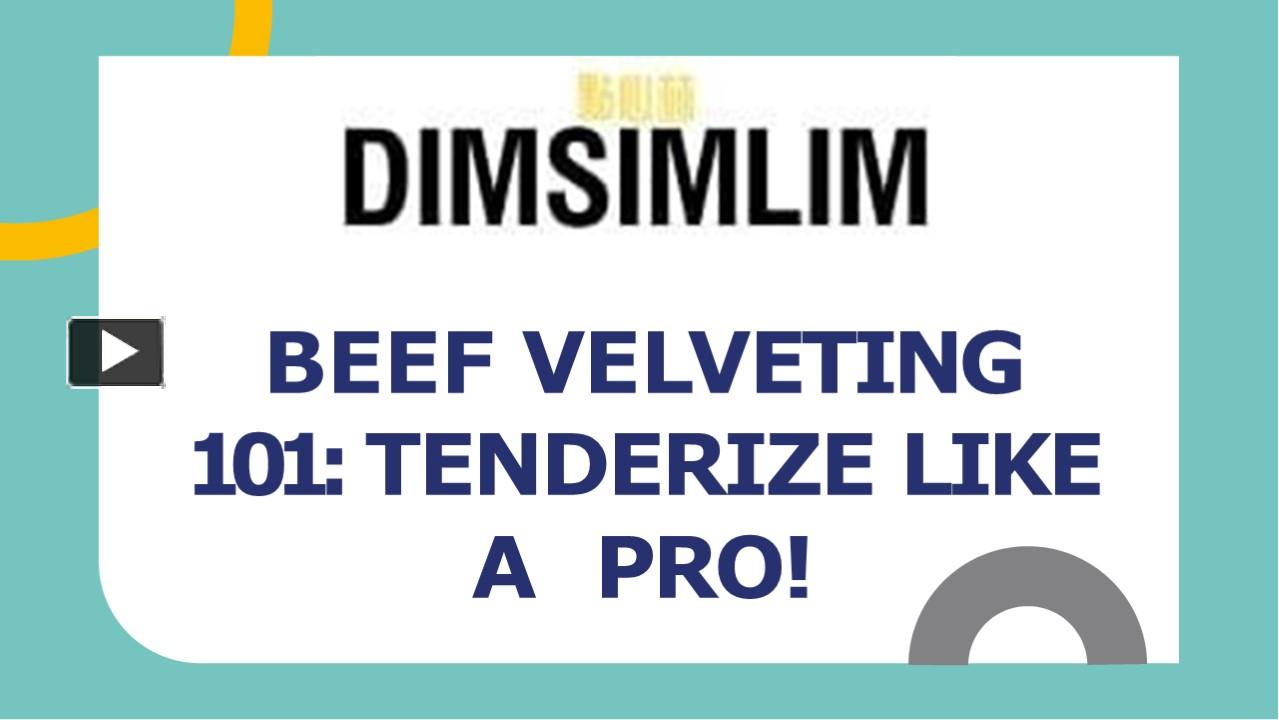 PPT – Velveting Beef PowerPoint presentation | free to download - id: 99390c-YThhY