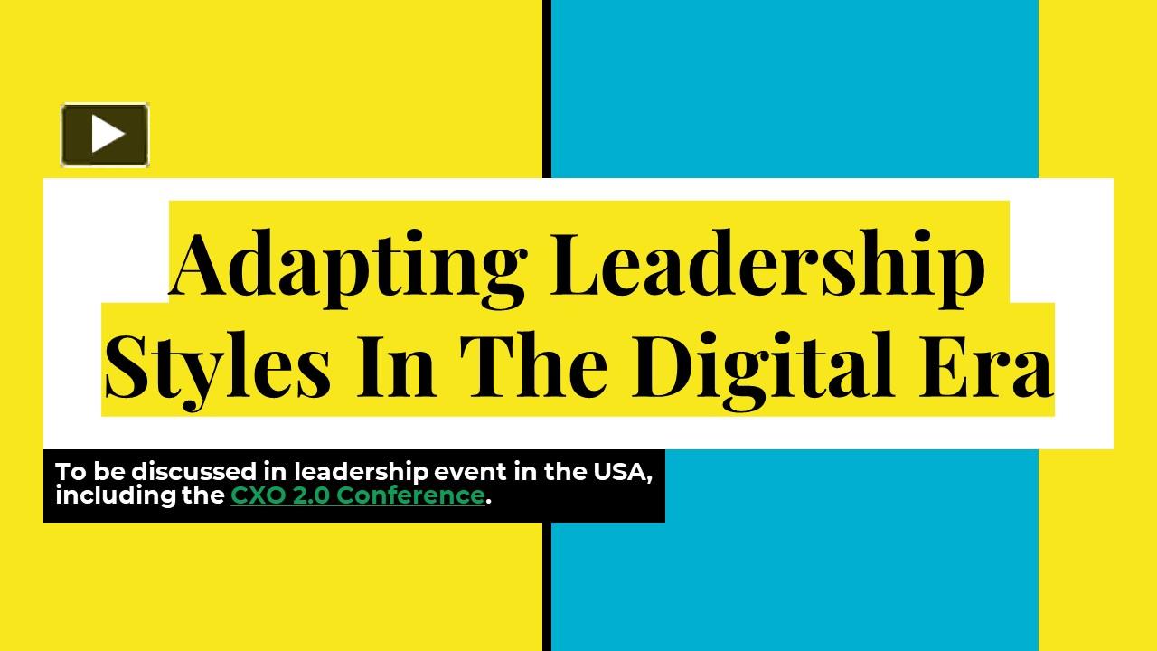 Adapting Leadership Styles In The Digital Era (1) presentation | free ...