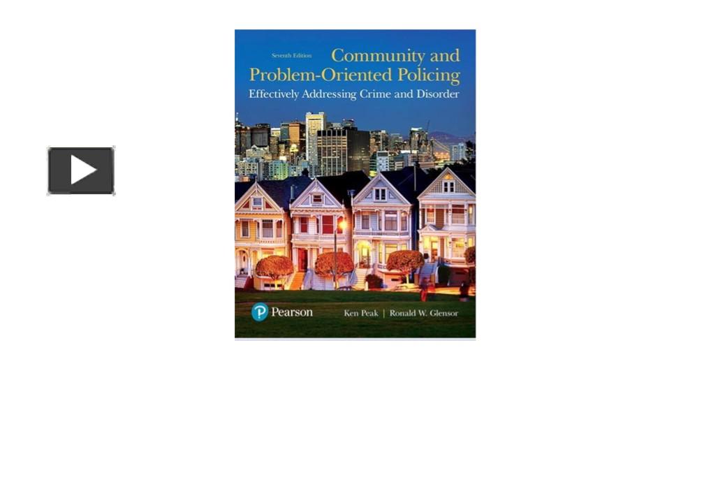 [PDF] READ⚡ Community and Problem-Oriented Policing: Effectively Addressing Crime and Disorder ...