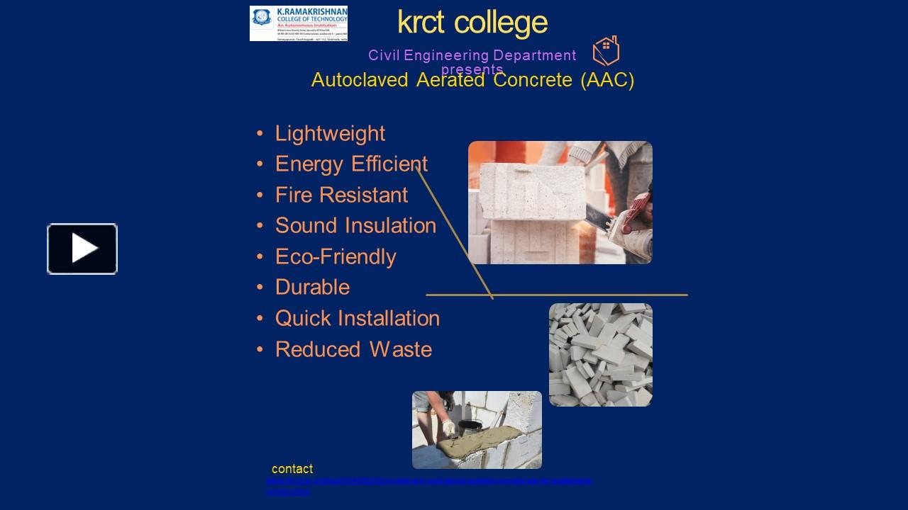 PPT – Innovations in Autoclaved Aerated Concrete (AAC) PowerPoint presentation | free to ...