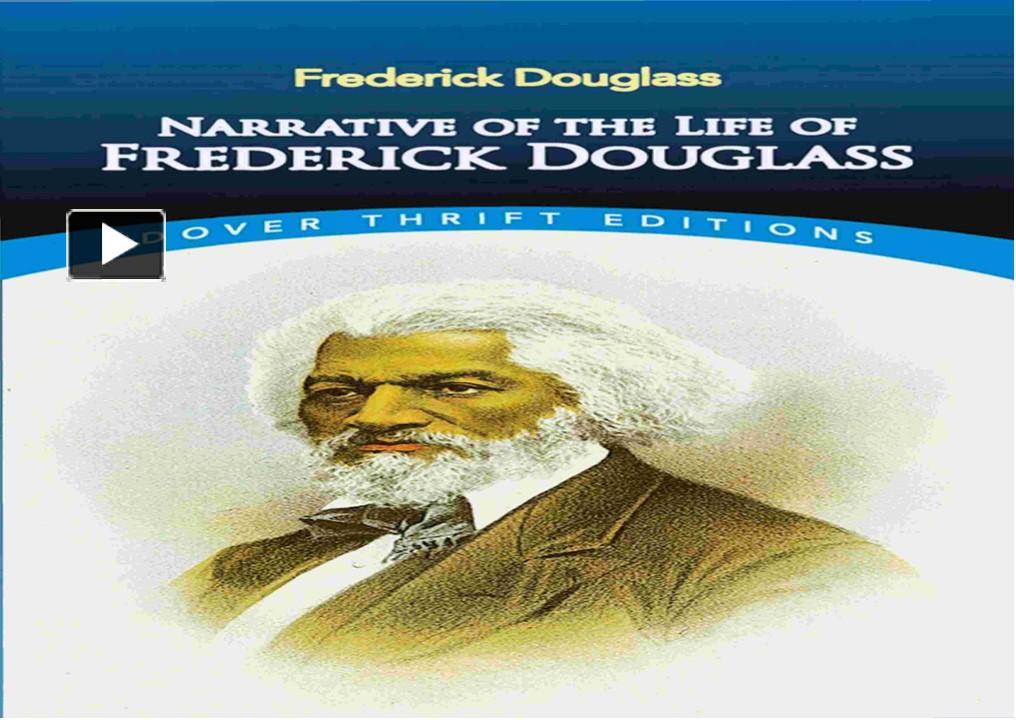 PPT – ⚡[PDF] Narrative of the Life of Frederick Douglass (Dover Thrift ...