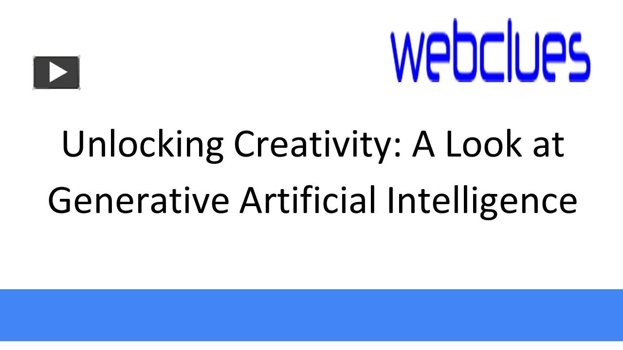 Ppt Unlocking Creativity A Look At Generative Artificial