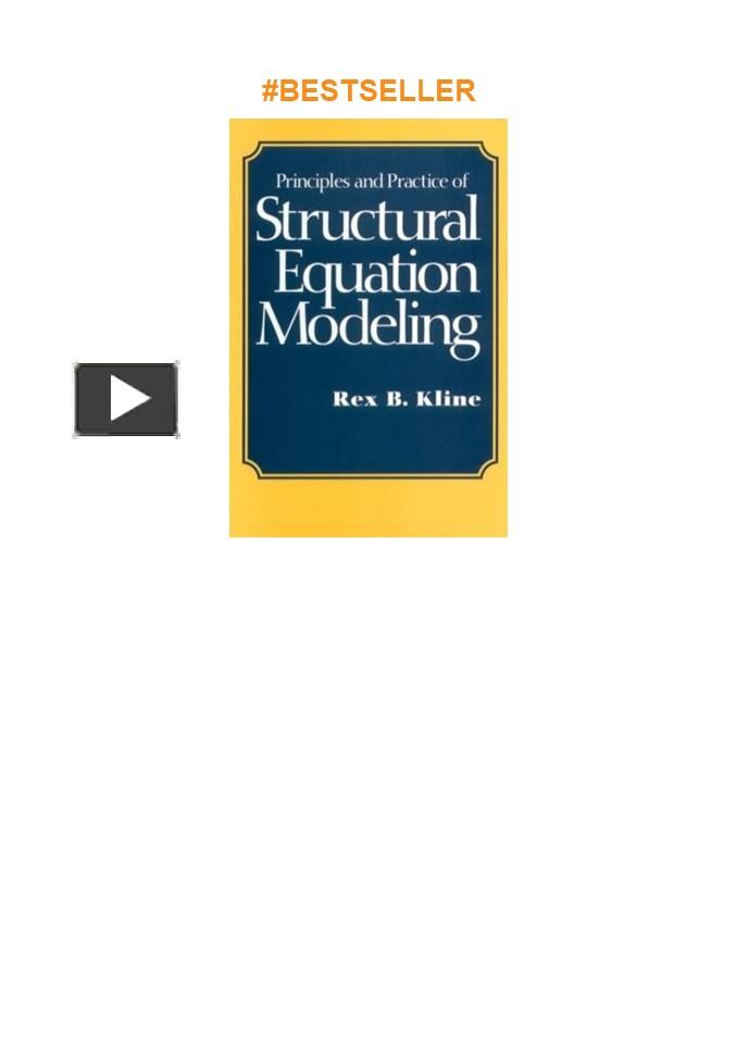 Ppt Read Principles And Practice Of Structural Equation Modeling Powerpoint Presentation