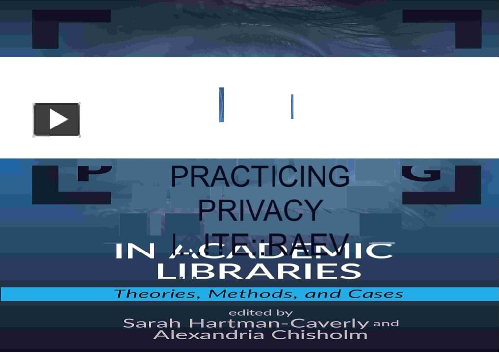 PDF/READ Practicing Privacy Literacy in Academic Libraries:: Theories, Methods, and Cases ...
