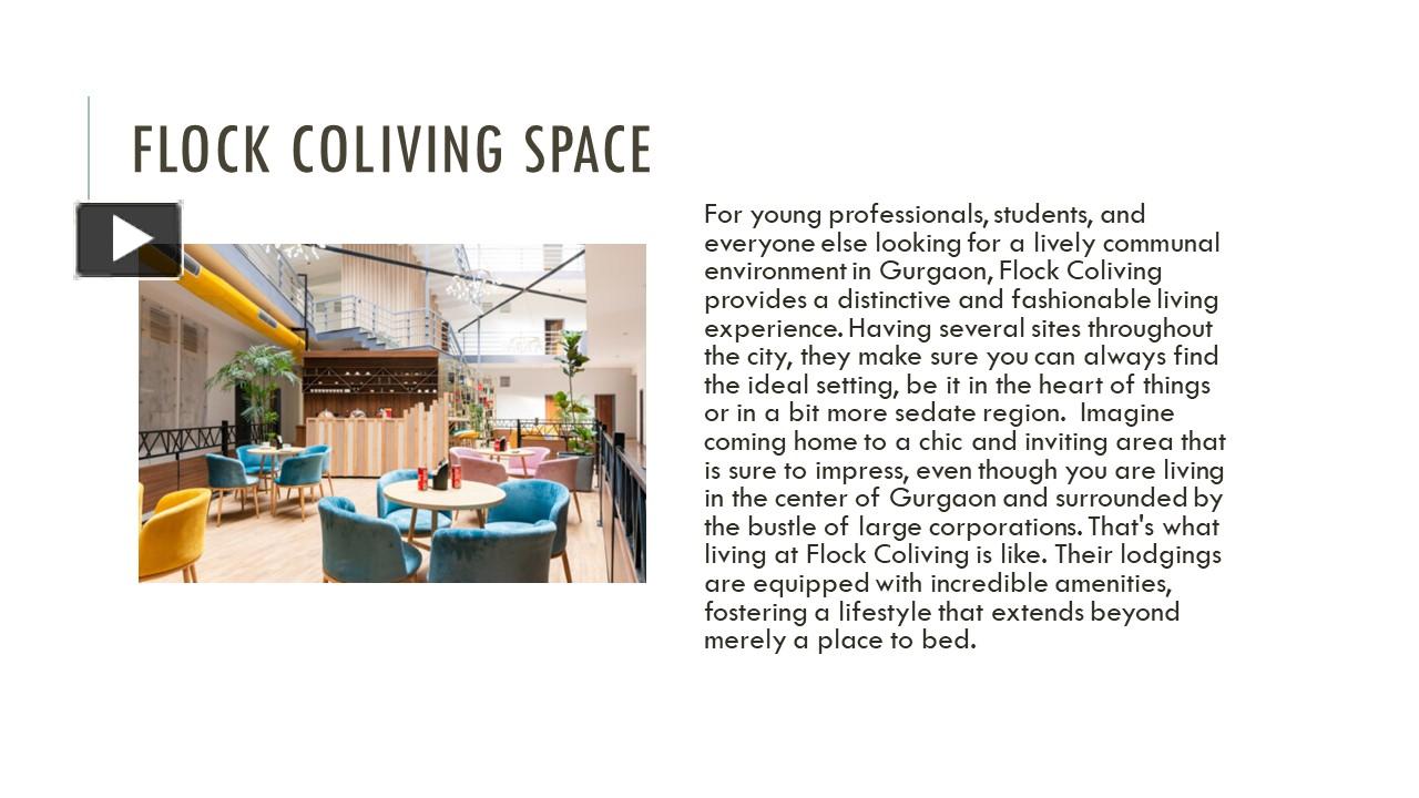 Coliving fltas in Gurgaon presentation | free to download