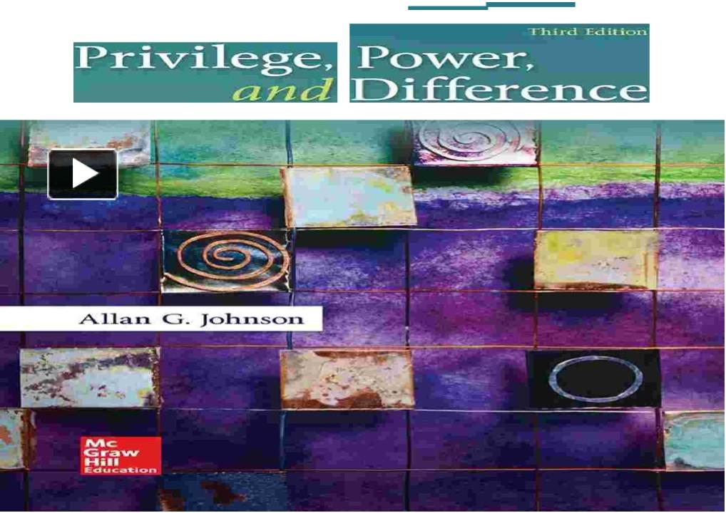 [PDF]⚡ Privilege, Power, and Difference presentation | free to download
