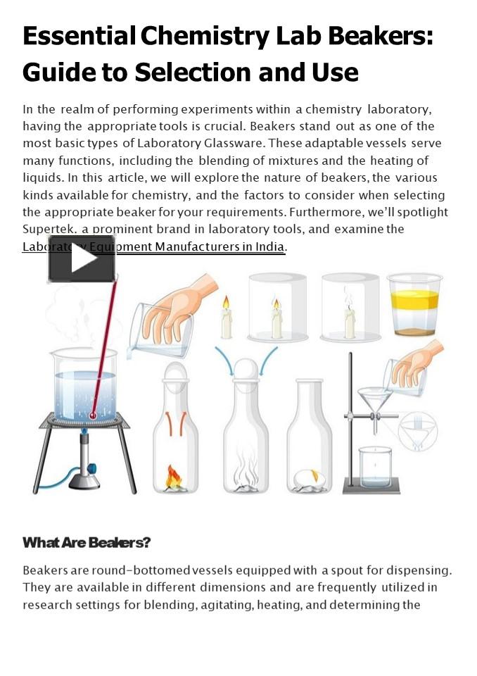 PPT – Essential Chemistry Lab Beakers: Guide to Selection and Use ...