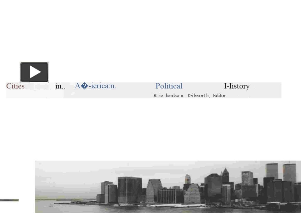 PPT – ⚡[PDF] Cities in American Political History PowerPoint presentation | free to download ...