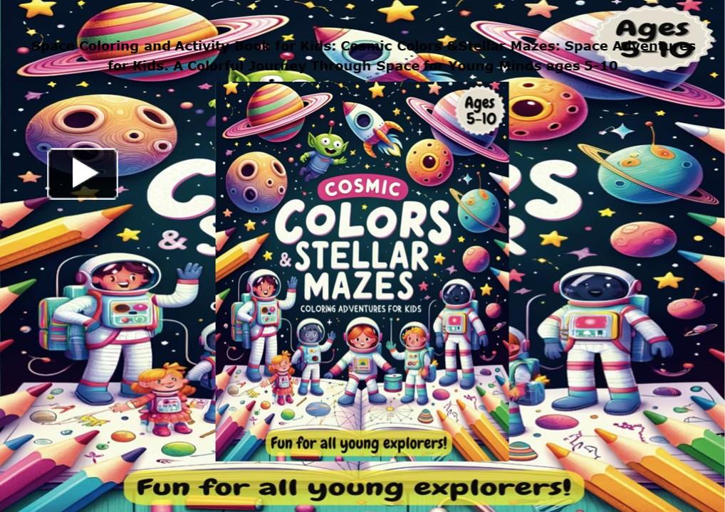 PPT – PDF ️Download ️ Space Coloring and Activity Book for Kids: Cosmic ...