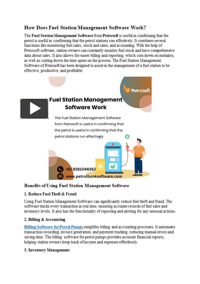 PPT – How Does Fuel Station Management Software Work? PowerPoint ...