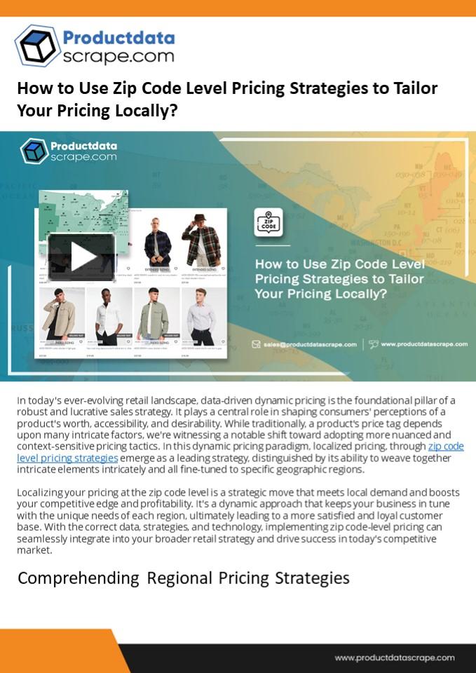 PPT – How to Use Zip Code Level Pricing Strategies to Tailor Your Pricing Locally? PowerPoint ...