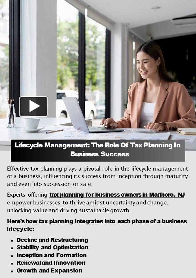 PPT – Lifecycle Management: The Role Of Tax Planning In Business Success PowerPoint presentation ...
