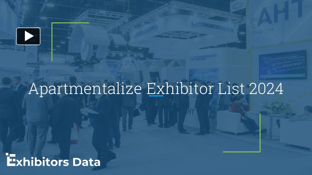 Apartmentalize Exhibitor List 2024 presentation | free to download