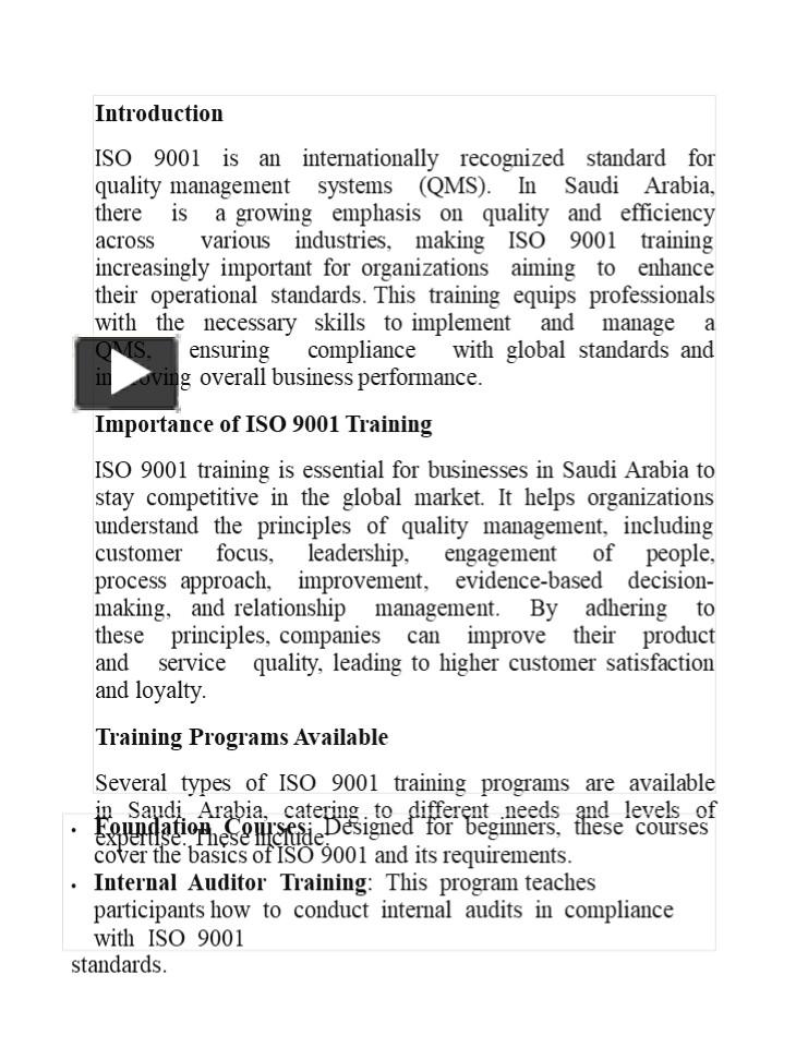 iso 9001 training presentation | free to download